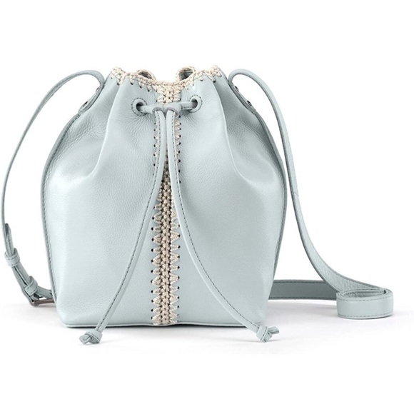 The Sak | Bags | Nwt The Sak Chambray Ivy Leather Drawstring Bucket ...